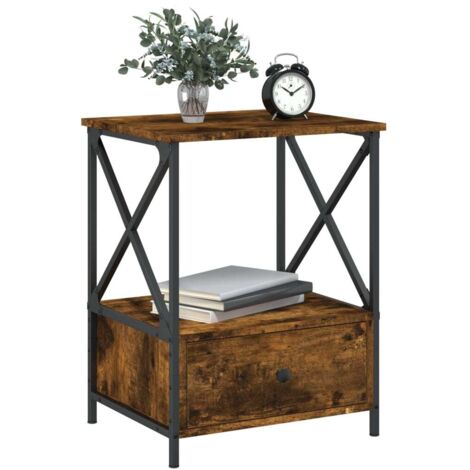Table de nuit chêne fumé pour en finir avec le désordre dans la chambre ...