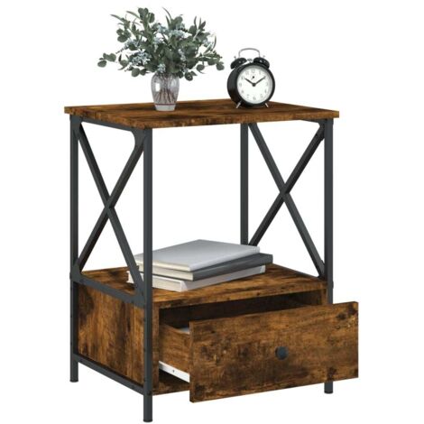 Table de nuit chêne fumé pour en finir avec le désordre dans la chambre ...