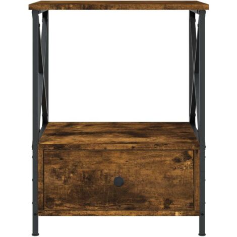 Table de nuit chêne fumé pour en finir avec le désordre dans la chambre ...