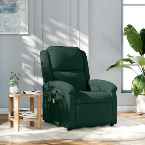 Fauteuil inclinable de massage en velours pour salon cosy feutré ...