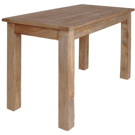 Table a manger bois d acajou massif 120x60 cm style colonial brun ...