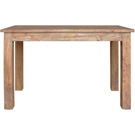 Table a manger bois d acajou massif 120x60 cm style colonial brun ...