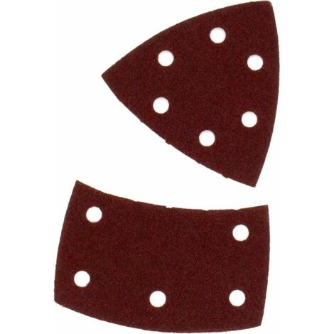 Lot de 50 Feuilles Abrasives Triangles Papier Ponçage de 105 x 152 mm ...