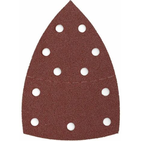 Lot de 50 Feuilles Abrasives Triangles Papier Ponçage de 105 x 152 mm ...
