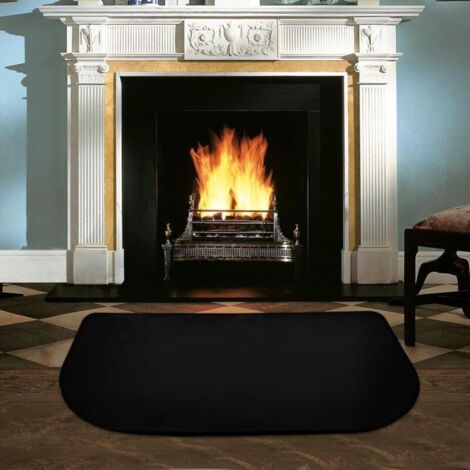 Tapis de Cheminée, 100 x 50cm Pare-feu Demi-Ronds, Tapis Ignifuge ...