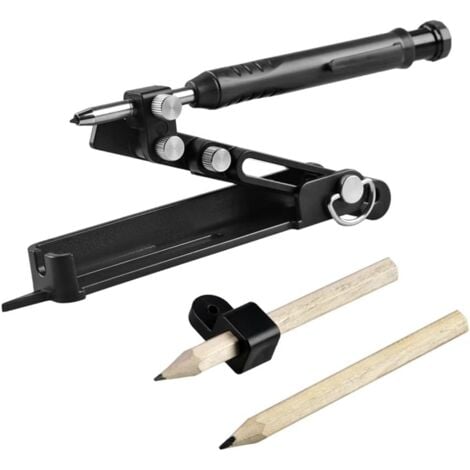 Aluminum Alloy Scribe Tool with Deep Hole Pencil, Multi-function ...