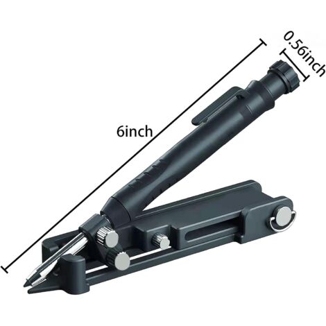 Aluminum Alloy Scribe Tool with Deep Hole Pencil, Multi-function ...