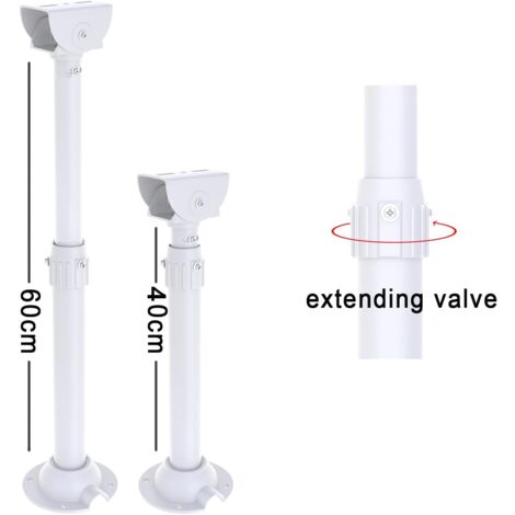 AIPERQ Poteau de Montage Extensible pour Les caméras de Surveillance de ...