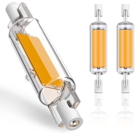 Bombilla LED R7S 78 mm regulable 15 W blanco frío 6000 K, 1500 lm, CA ...