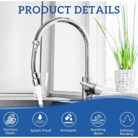 Rallonge de robinet de 20 cm, fonction pivotante à 360°, anti-explosion ...