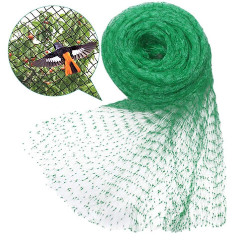 Filet Anti-Oiseaux 4 x 15m Filet Protecteur de Jardin Filet de Protection pour Arbres de Cerise ...