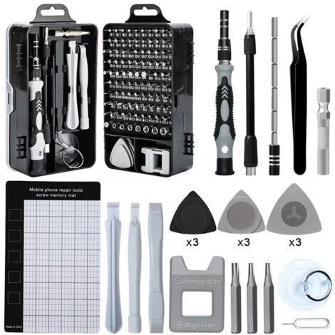 122 en 1 Kit Tournevis De Précision, Kit de Réparation, Mini Tournevis ...