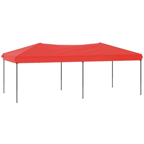 Carpa para fiestas plegable, Pabellón de Jardín, Pérgola rojo 3x6 m KLW7322 MaisonChic