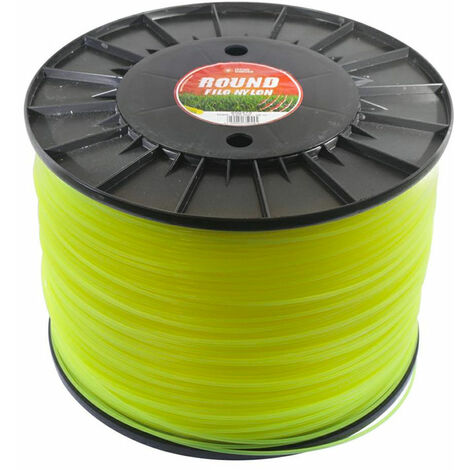 Rotolo 10 Kg filo Giallo Fluo Tondo diametro 2.7 mm Lunghezza 1250 metri
