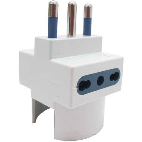 Adattatore spina 16A 2 presa Bipasso 10A 16A Schuko potenza max 1500W