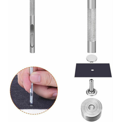 240 ensembles Rivets en cuir Rivets à double capuchon Rivet Tubular 4 ...