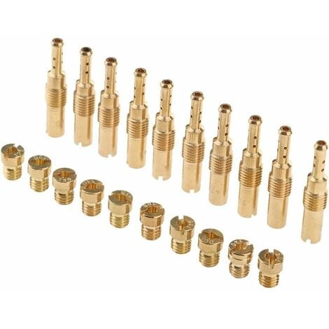20 PCS Carburateur Principal Jet Kit, Buses Principales pour Carburateur Slow/Pilot Jet pour ...