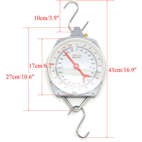 Balance suspendue 200Kg En Alliage Mécanique avec Pêche Au Crochet