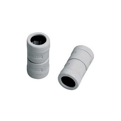 Raccordo tubo-tubo d.40 pvc grigio ip67