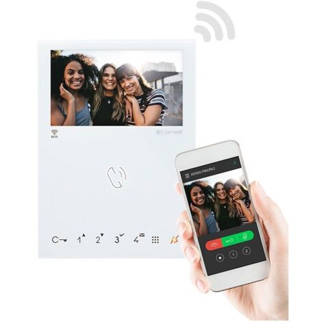 Monitor mini colori WI-FI schermo LCD soft touch sistema SIMPLEBUS ...