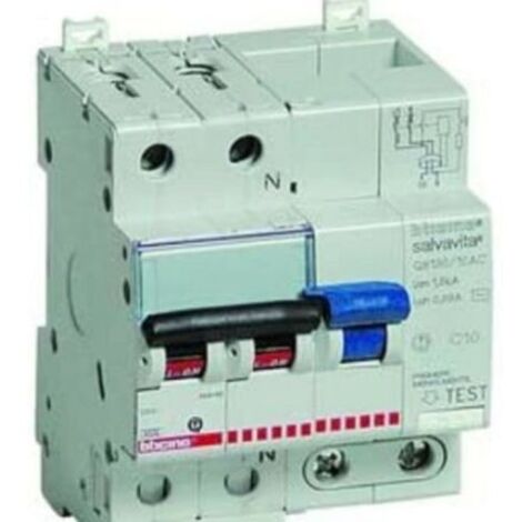 INTERRUTTORE DIFFERENZIALE AC 1P+N 10A 4,5KA 30MA