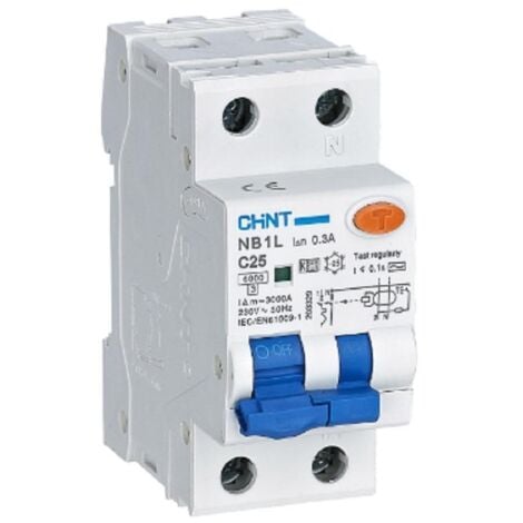 Interruttore Magnetotermico Differenziale 1P+N 32A Tipo AC CHINT 203330