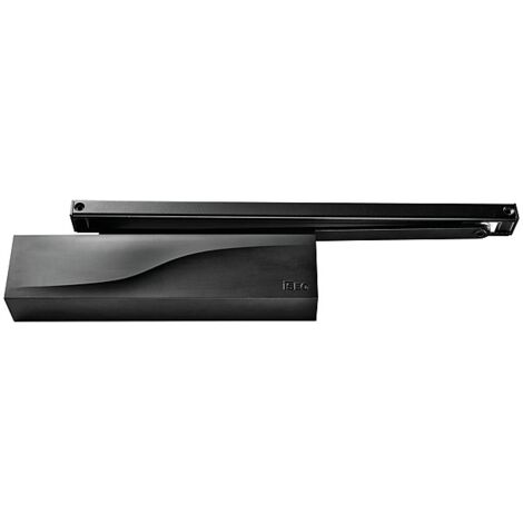 ISEO 375150015 FERME-PORTE IS115 NOIR AVEC BRAS GLISSIÈRE FORCE 2-4 CE ...