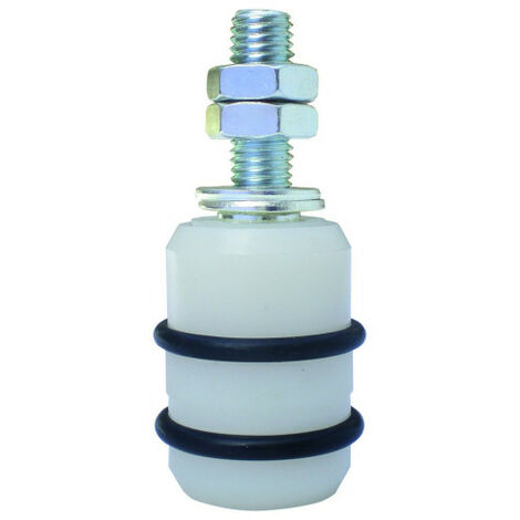 Rouleau guide en nylon pour portail coulissant - IBFM Argent