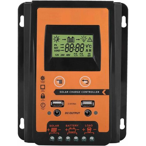Contrôleur MPPT - 12V/24V 30A Contrôleur de charge solaire MPPT Régulateur de batterie de ...