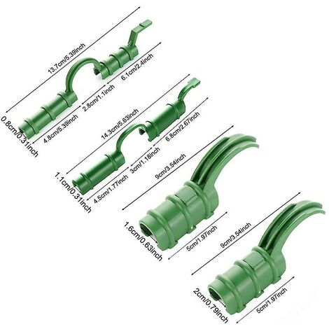 Lot de 20 clips de fixation pour serre - Pour tube de serre - Outil ...