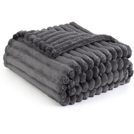 Couverture douillette – couverture douce, chaude et grossière en ...