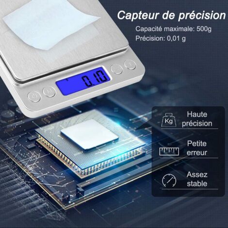 Balance de Précision 500g/0.01g,Haute PréCision Balance Électronique ...