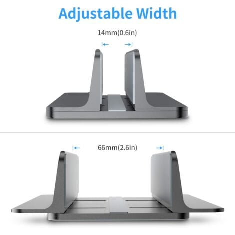 Support Ordinateur Portable Vertical, Support PC Portable en Aluminium ...