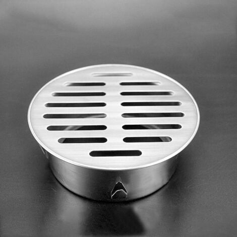 Siphon de sol en acier inoxydable, évier de balcon rond anti ...