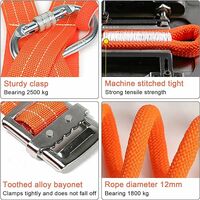 Harnais de Sécurité avec Longe, Harnais Anti Chute, Baudrier Escalade ...