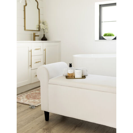 Highgrove Storage Ottoman Cream