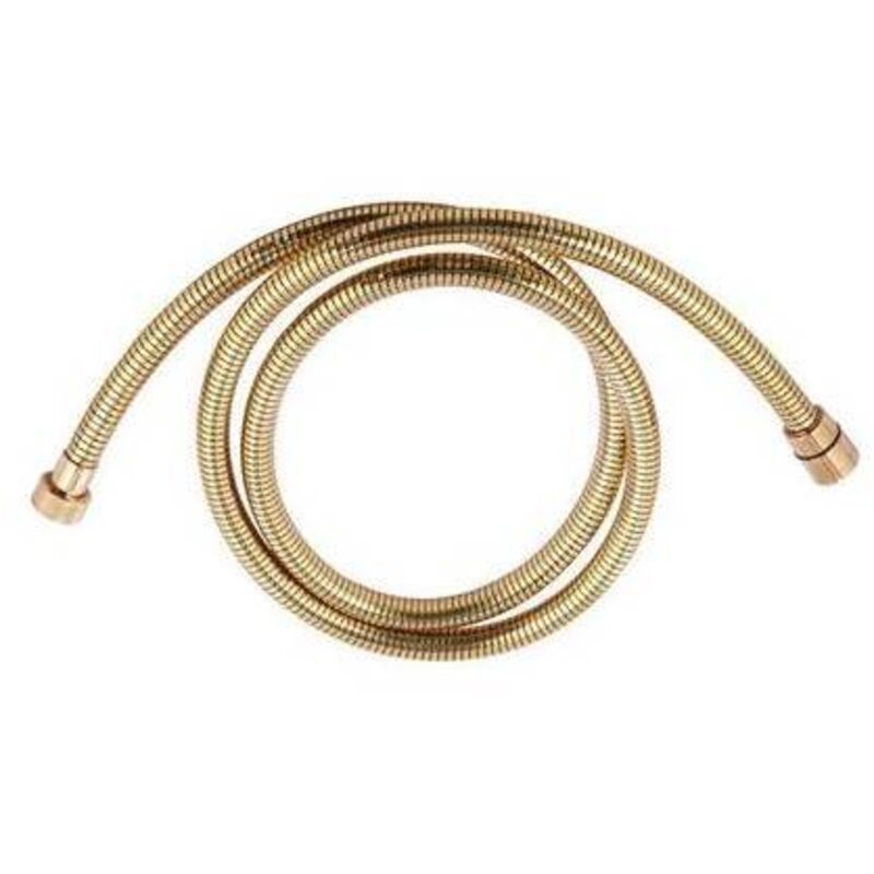 Douche flexible en pvc doré avec connexion conique