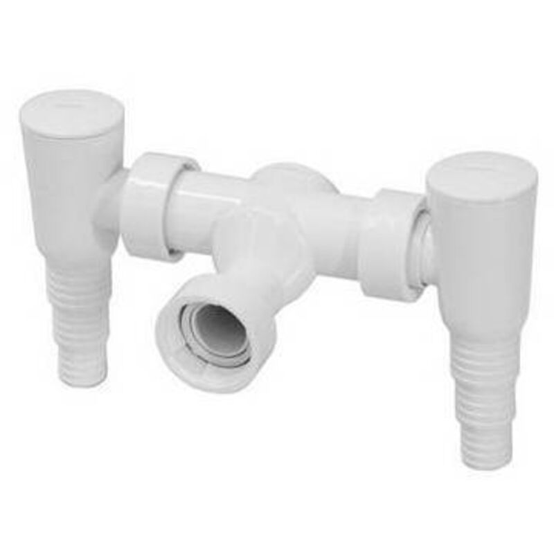 Siphon avec raccord de vidange double pour machine à laver