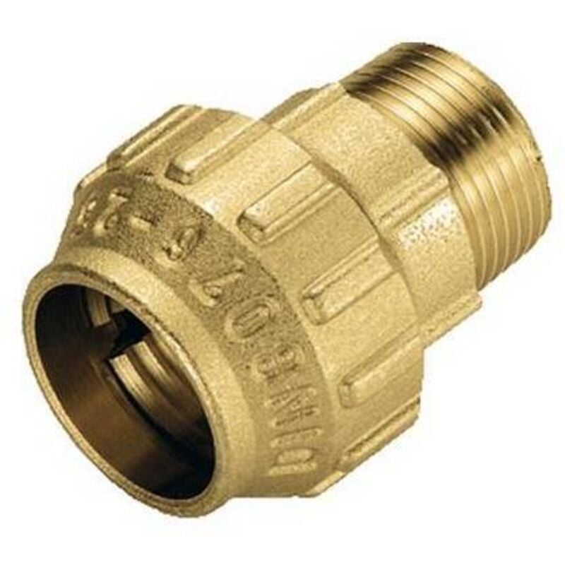 Raccord en laiton mâle droit tiemme