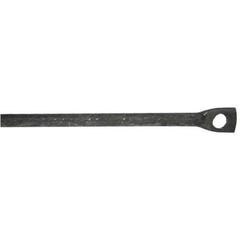 25 x fer rond crémonnais avec trou h.cm.150