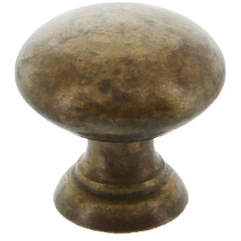 25 x POMOLO OTTONE 24228 D 20 MM ANTICATO