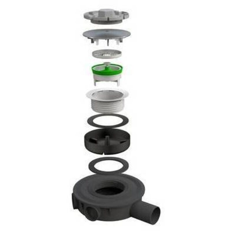 Vidange siphonnée pour receveurs de douche mod. savoienne