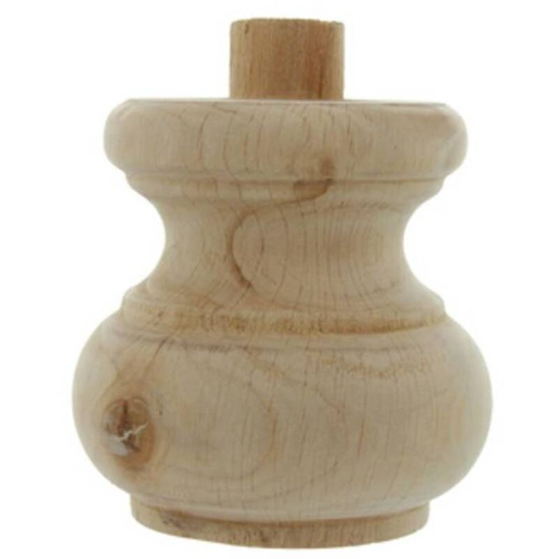 8 x PIEDE IN LEGNO ONTANO 53008 80X75 MM