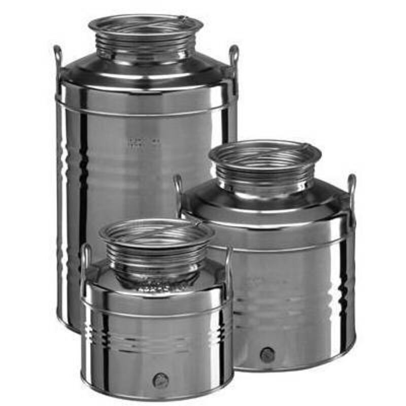 CONTENANT EN ACIER INOXYDABLE POUR USAGE ALIMENTAIRE Dimensions : 30 litres