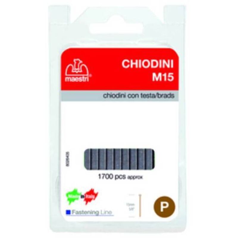 MAESTRI BLISTER CHIODINI M15 P/FISSATRICE 1700 PZ