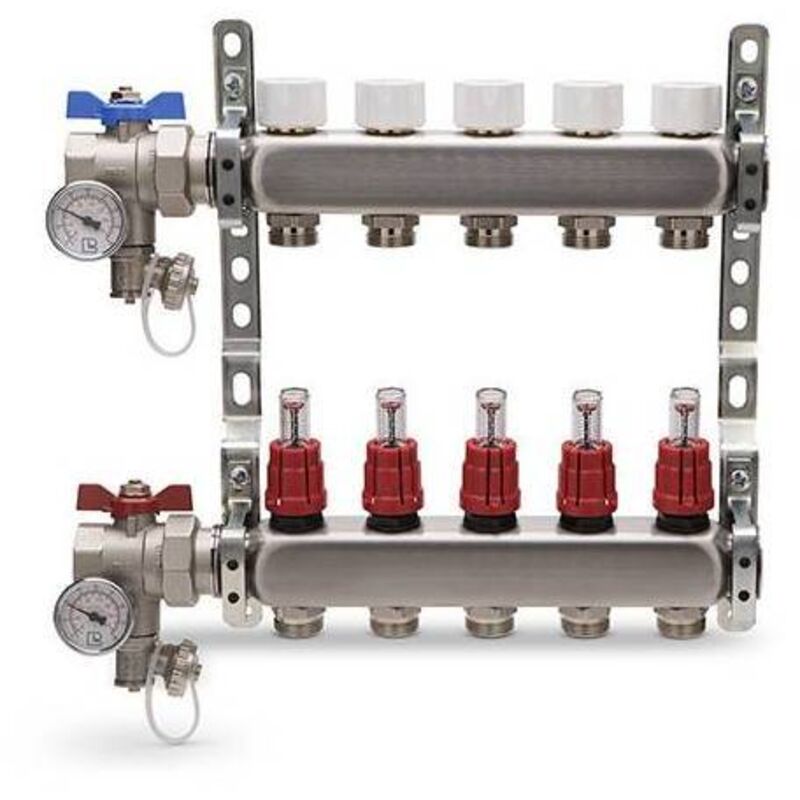 Collecteur de distribution en acier inoxydable complet avec aton