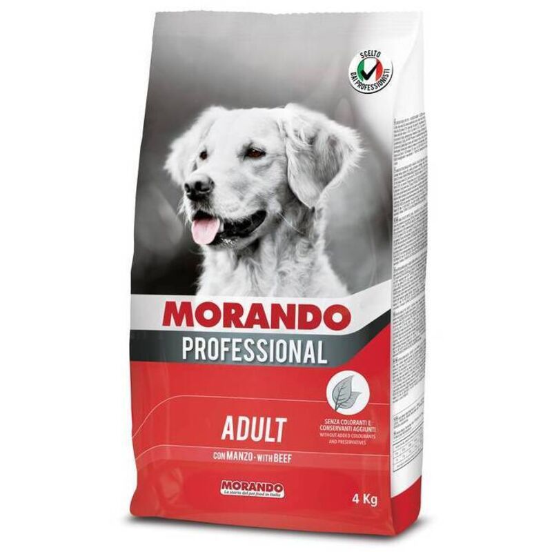 CIBO CANE MORANDO 4 KG ADULT MANZO