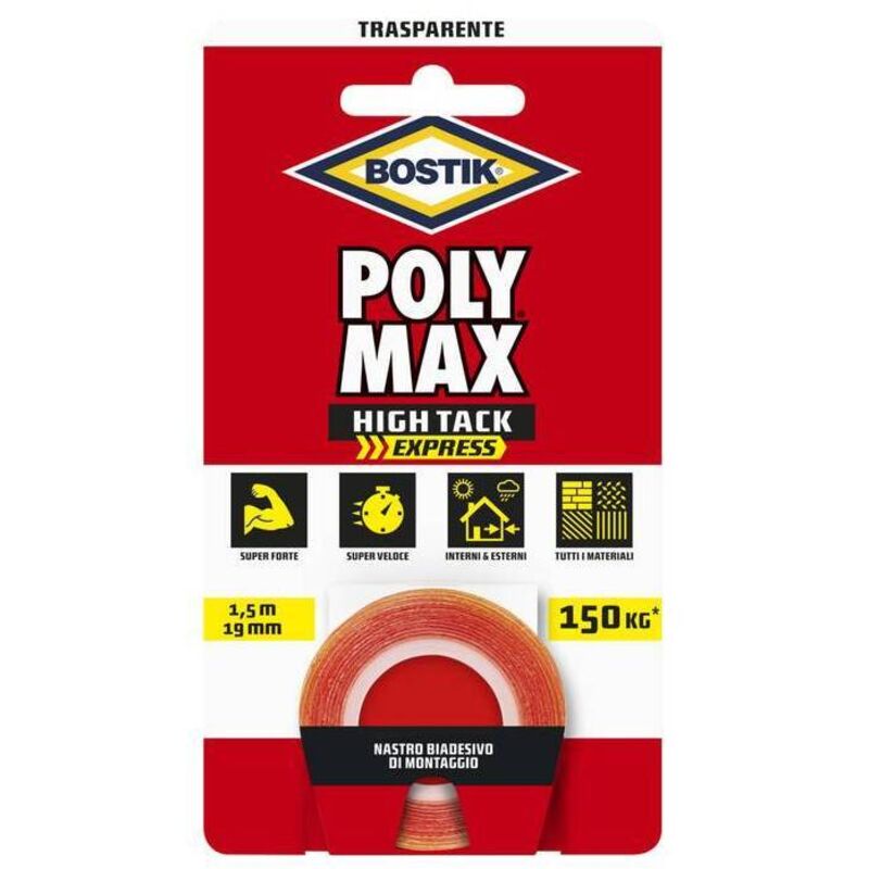 BOSTIK POLYMAX NASTRO BIAD HIGH TACK EXPRESS TRASP