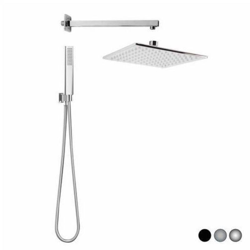 Materiale ottone e acciaio inox Aisi 304. Soffione L. 25x25 cm(DianFlex ...