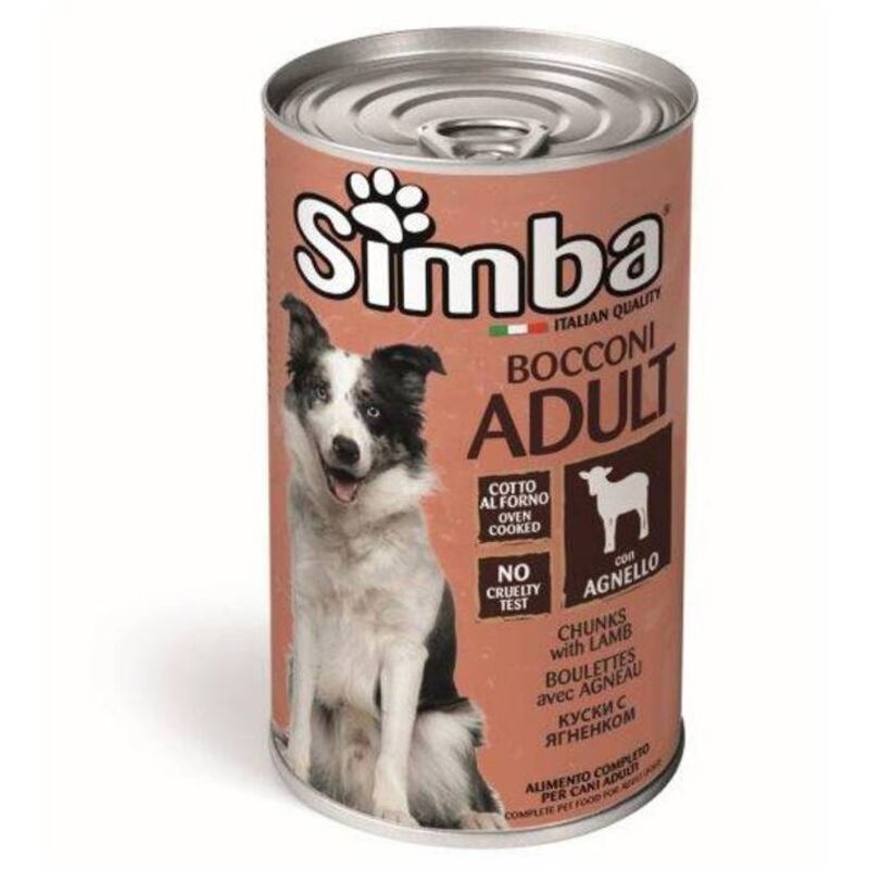 CIBO CANE MONGE SIMBA 1230 G BOCCONC AGNELLO